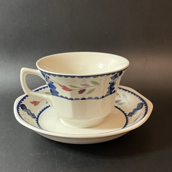 Adams | Dining | Adams Real English Ironstone Lancaster Cup Saucer Red ...
